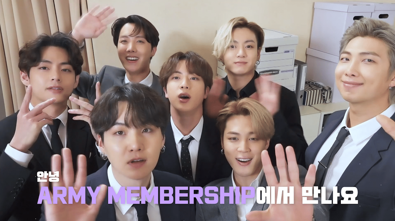 BTS (방탄소년단) ARMY MEMBERSHIP Renewal Message