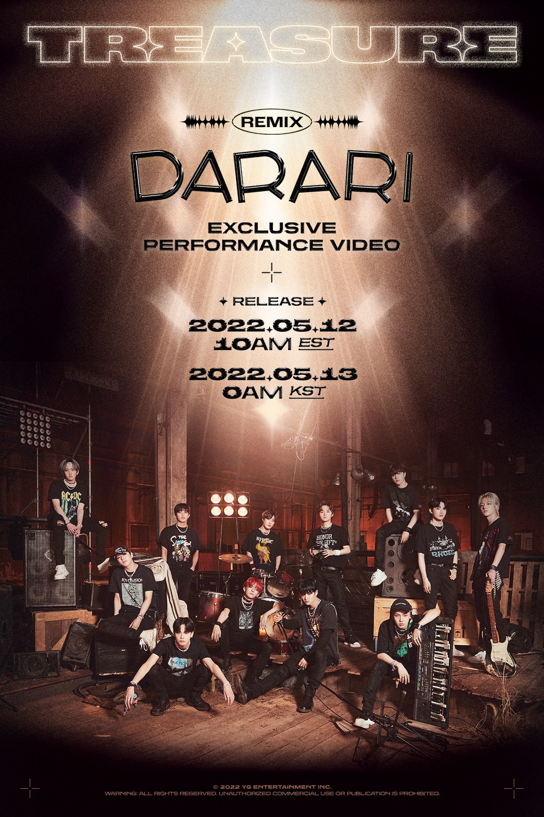 TREASURE - 'DARARI (REMIX)' EXCLUSIVE PERFORMANCE VIDEO TEASER POSTER