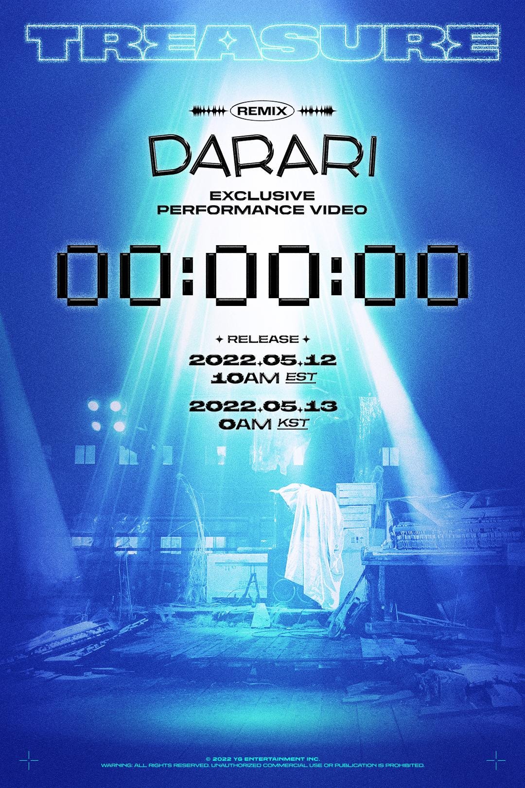 TREASURE - 'DARARI (REMIX)' EXCLUSIVE PERFORMANCE VIDEO RELEASE COUNTER