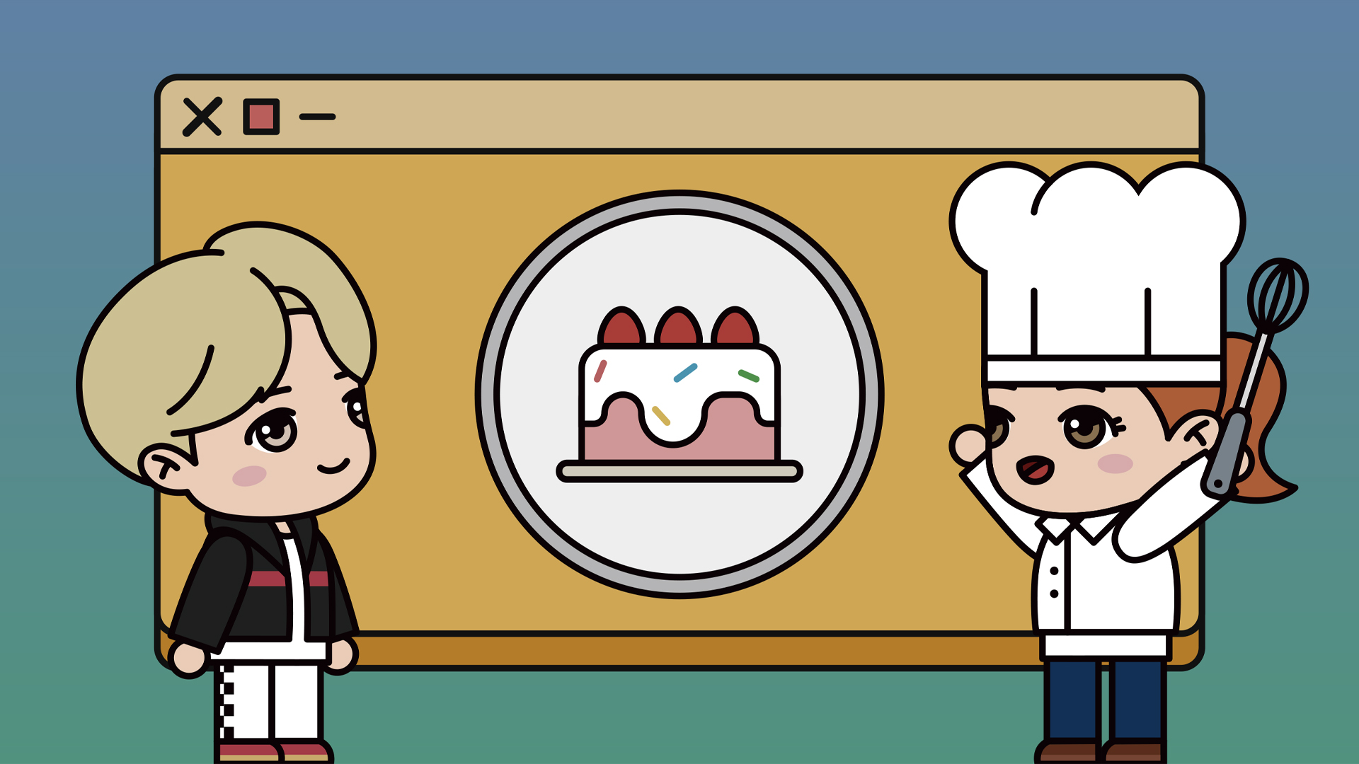 EP.7 "Jimin's Making a Cake" Learning Linked Sounds - Learn! KOREAN with TinyTAN