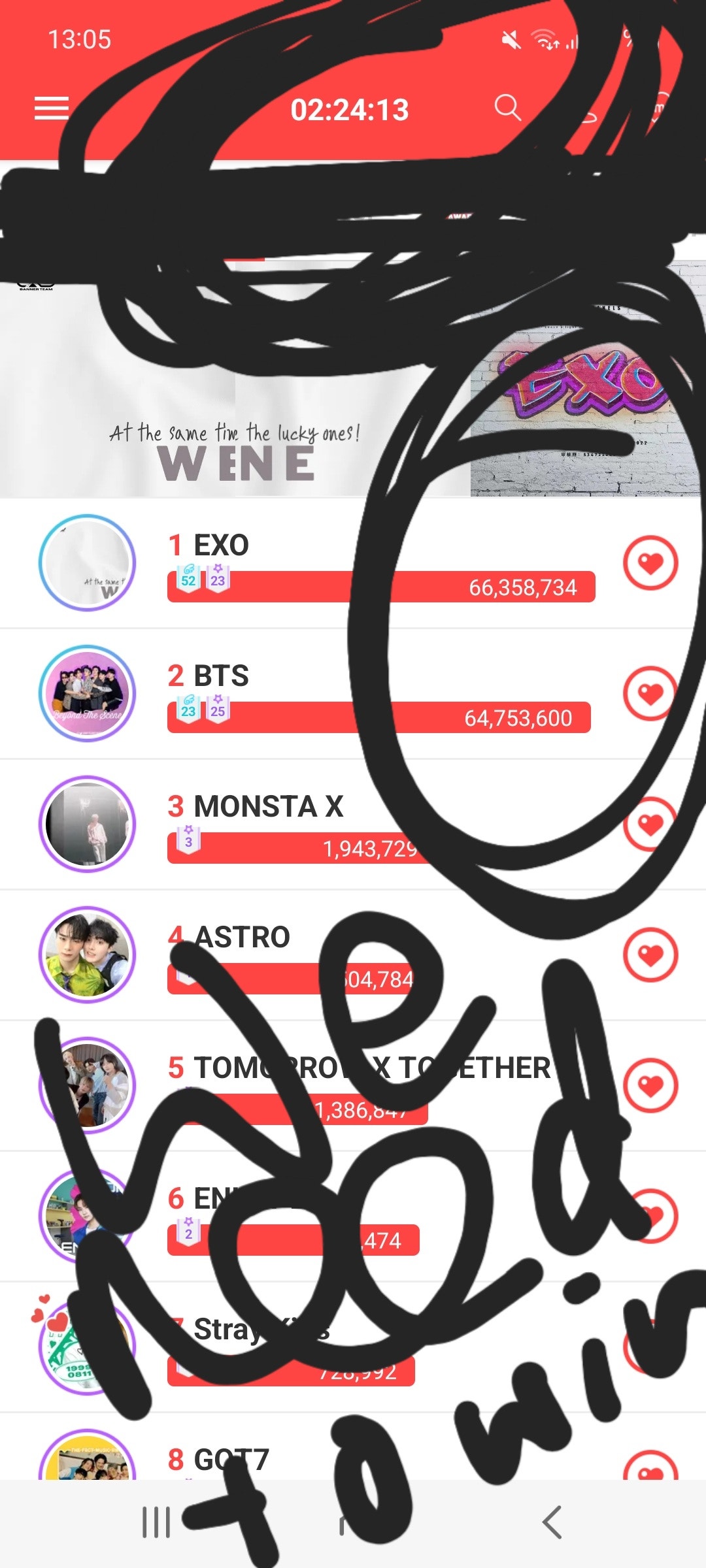 BTS Community Posts - COME ON ARMY WE ARE NEARLY THERE WE CAN DO IT OUR BOYS DESERVE THE WORKS ...