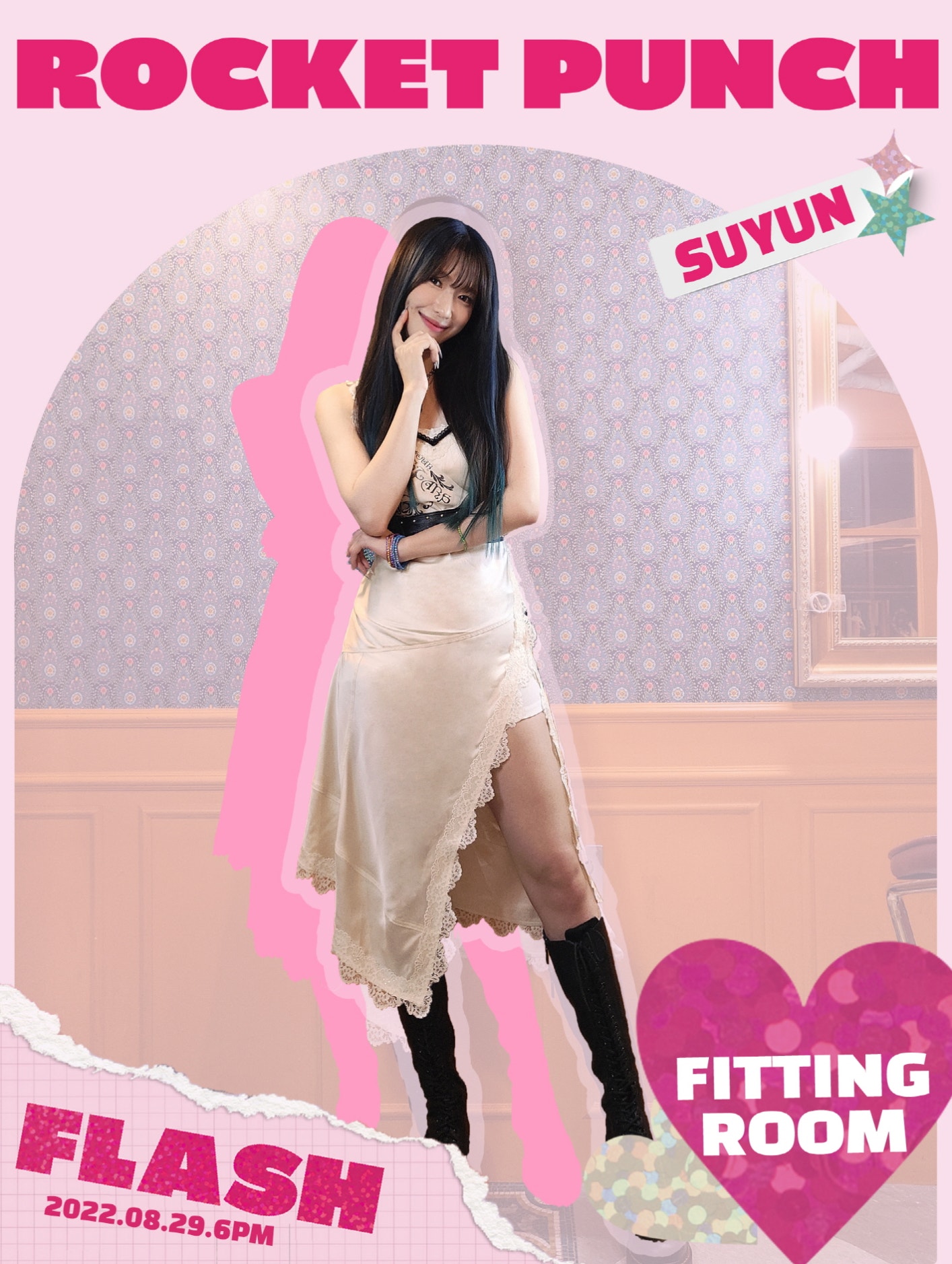 Rocket Punch's [FLASH] Outfit - Fitting room #수윤 #SUYUN