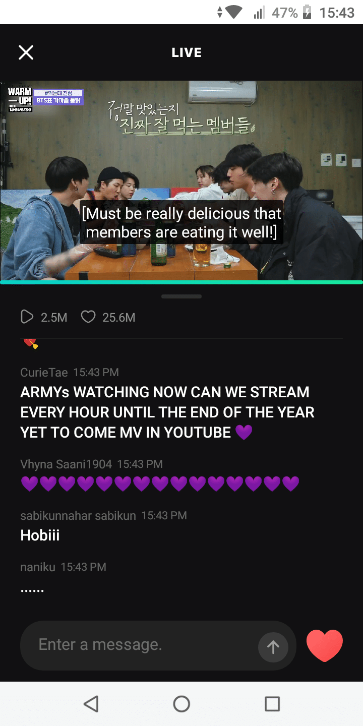 Bts Community Posts Bts It Was So Fun To Watch You Guys💜 I Am So Happy 💜
