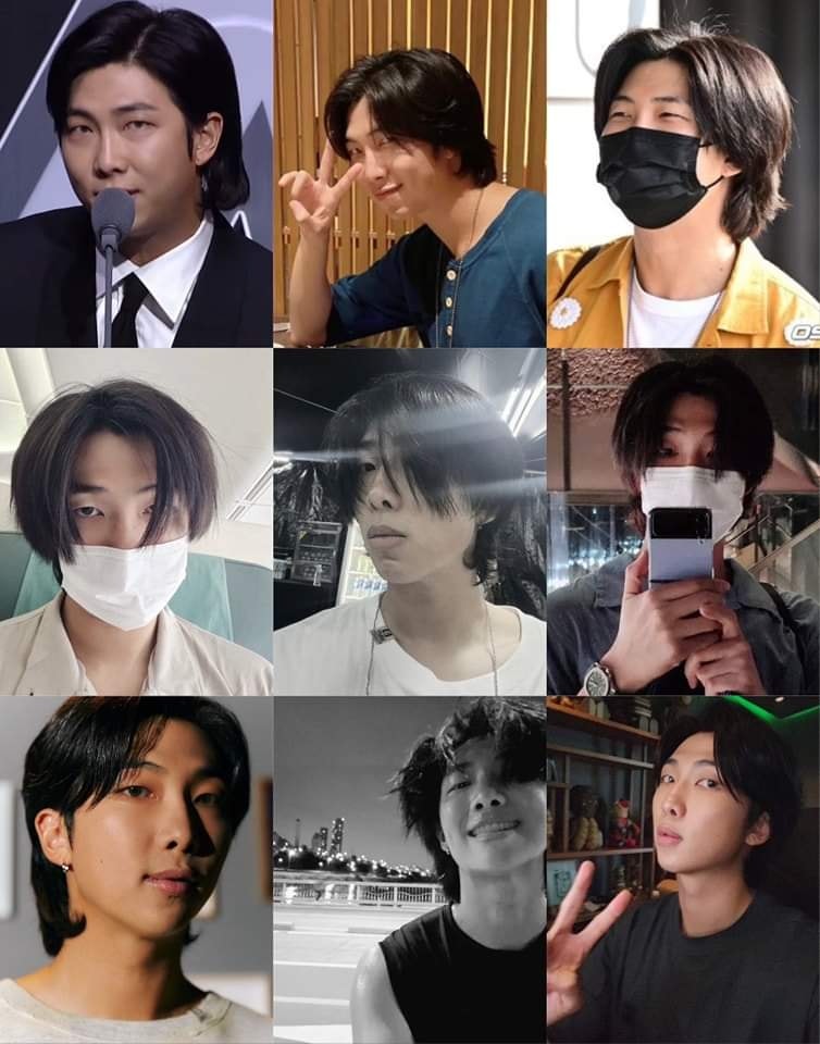 BTS Community Posts - say bye to long haired Namjoon 🔥