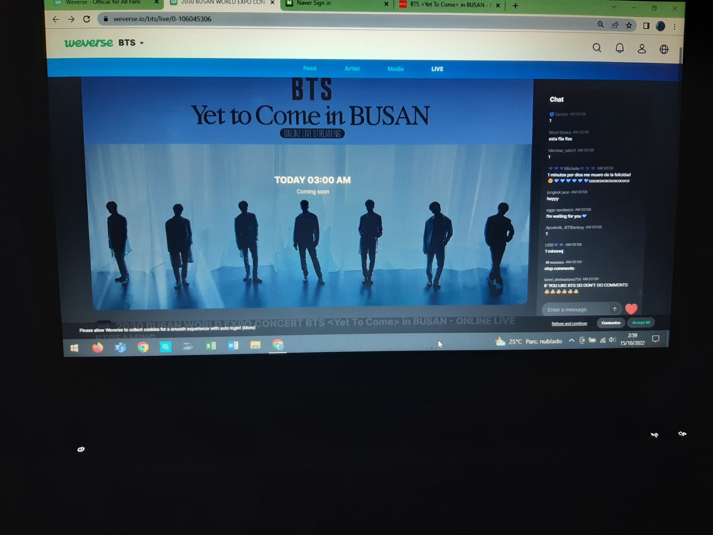 BTS Community Posts - Ni para la escuela me levantaba tan temprano. #yettocome_on_weverse_live # ...