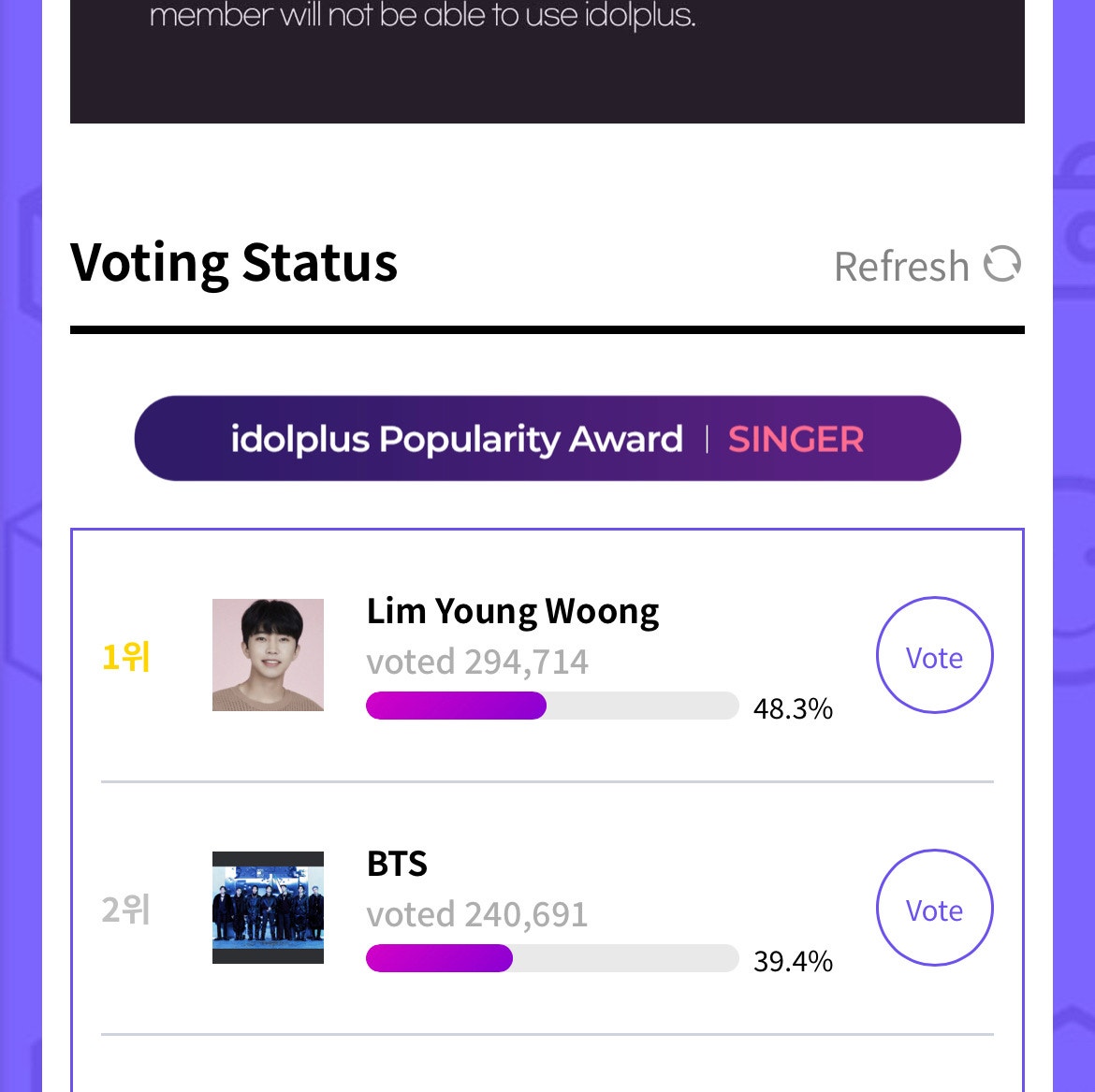 BTS Community Posts - ARMY 💜 lets get voting and lets not have a repeat of last time 🙏 https ...