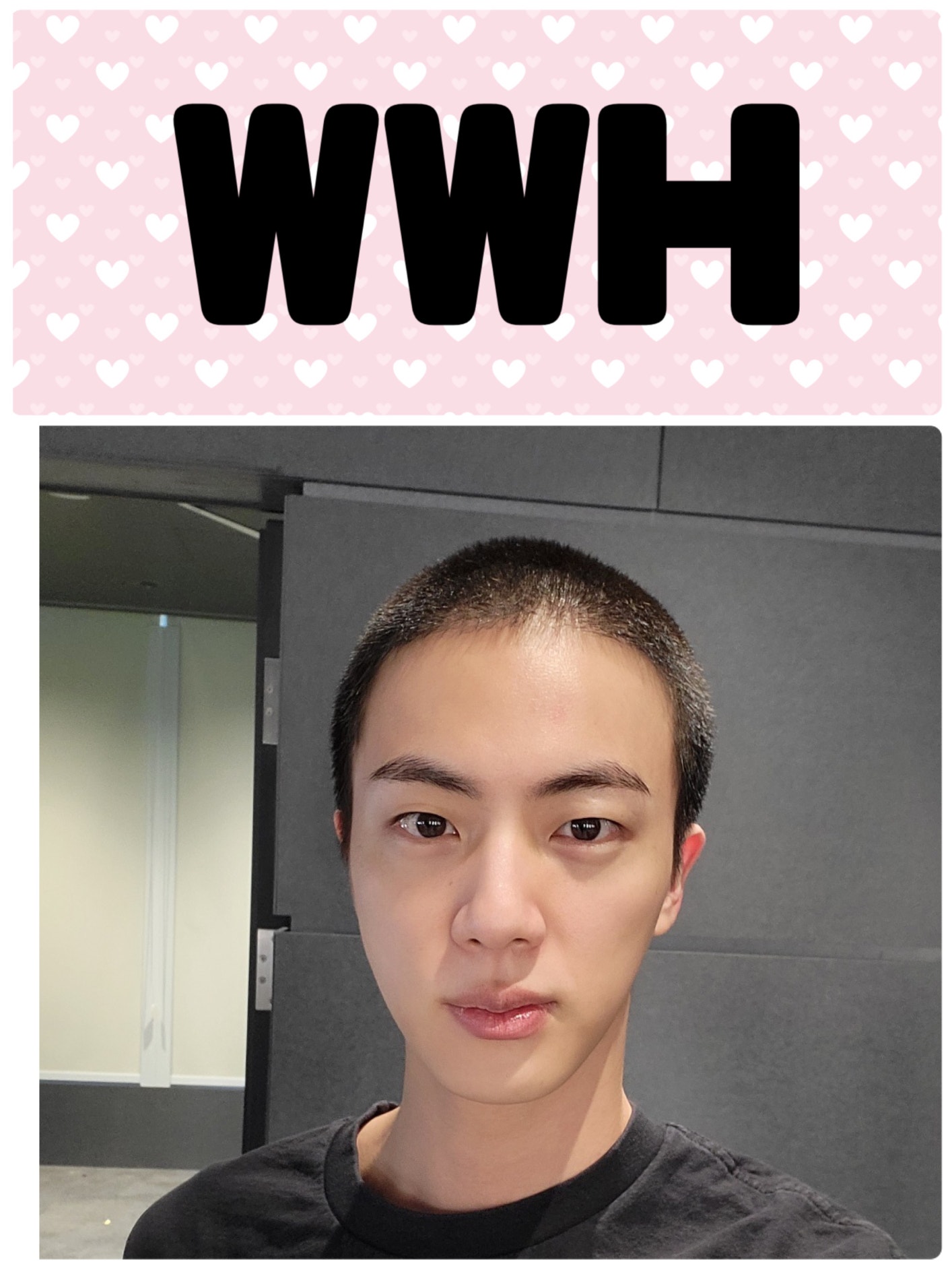 BTS Community Posts - いつもアミを驚かせたり、ビックリさせるのが大好きなジン君。 写真をアップする時、どんな顔していたのかな🤭 WWHにビックリしたよ💕 「ジン君 いっ ...