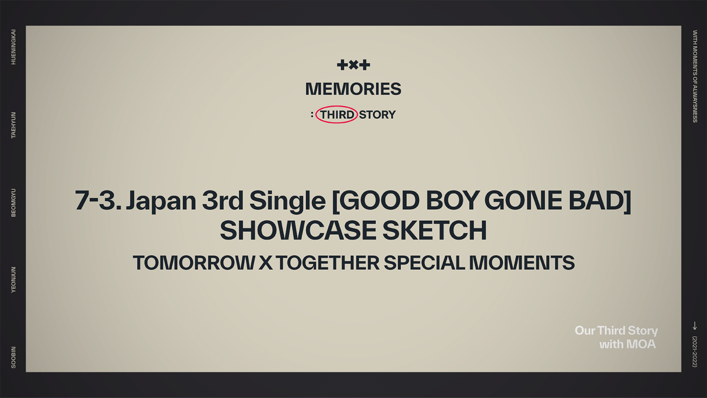 7-3. Japan 3rd Single [GOOD BOY GONE BAD] SHOWCASE SKETCH
