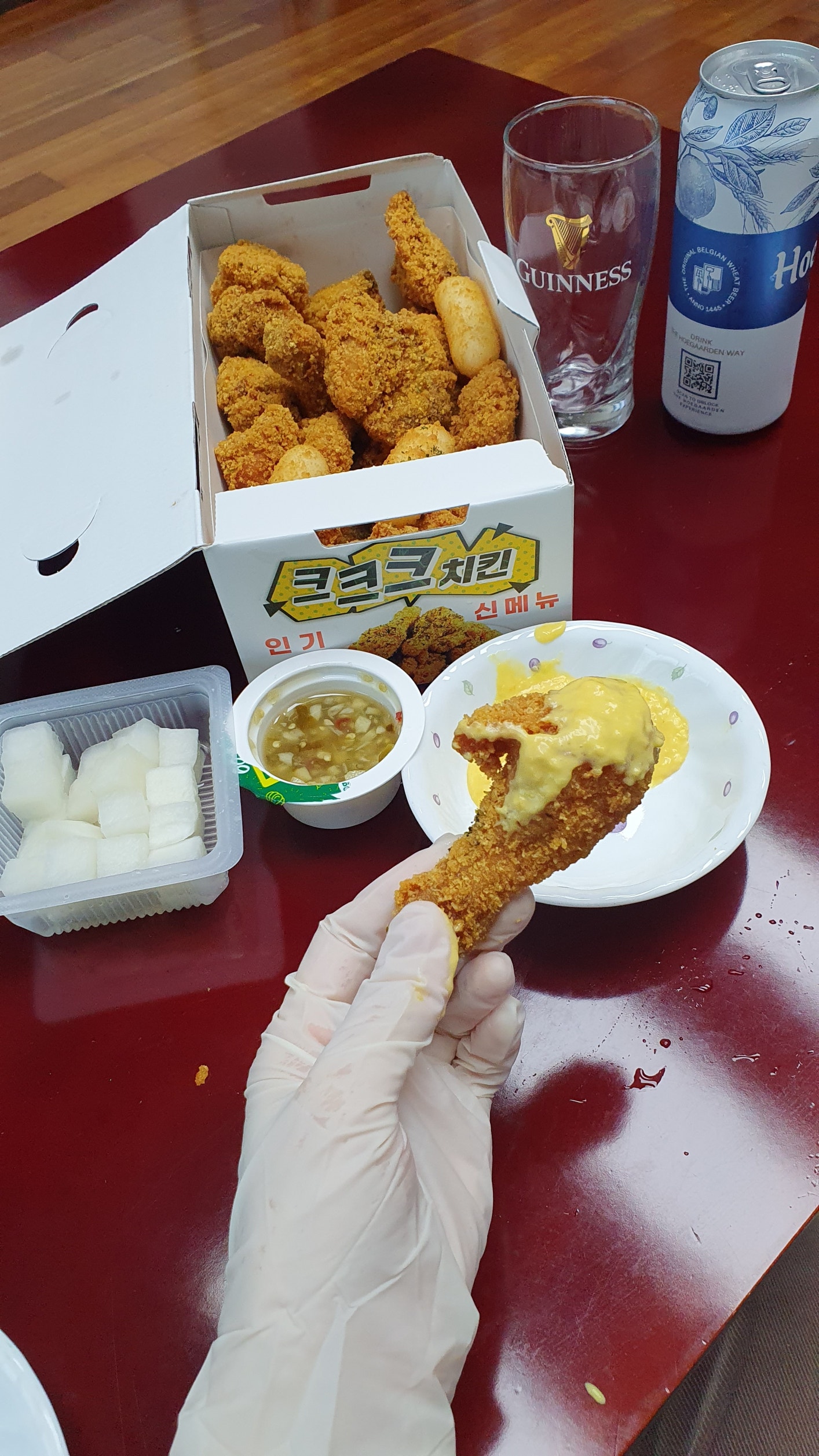 BTS Community Posts - 내돈내산 정국이따라 손민수 ㅋㅋㅋ치킨,호가든