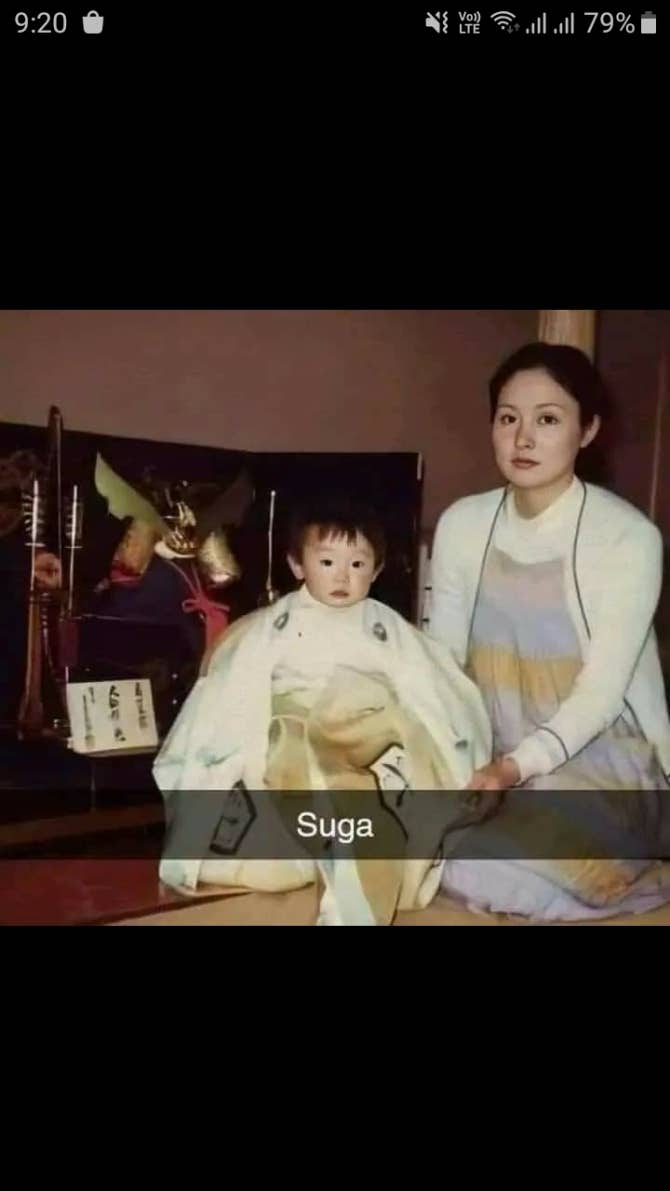 BTS Community Posts - Suga And his mother looks so Beautiful suga was ...