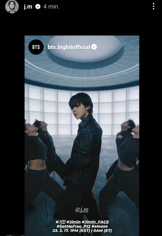 BTS Community Posts - [📹] JIMIN on INSTAGRAM STORY - YES KING 🔥