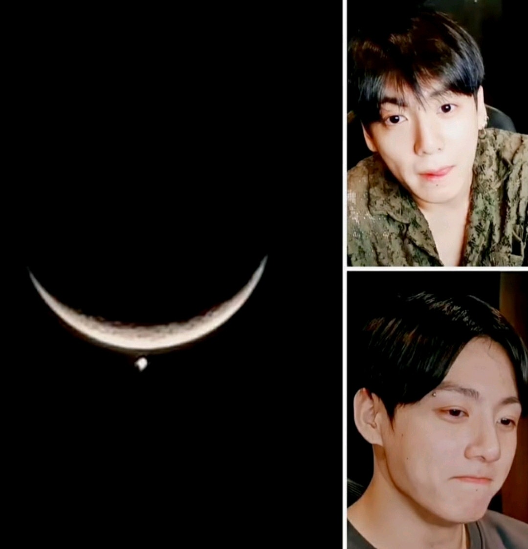 BTS Community Posts - The moon is like my Jungkook's face and the star ...