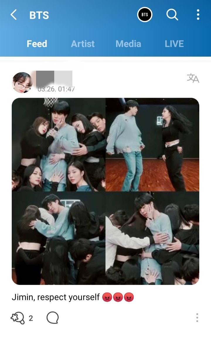BTS Community Posts - Armys please stop posting these kinds of things jimin really worked hard ...